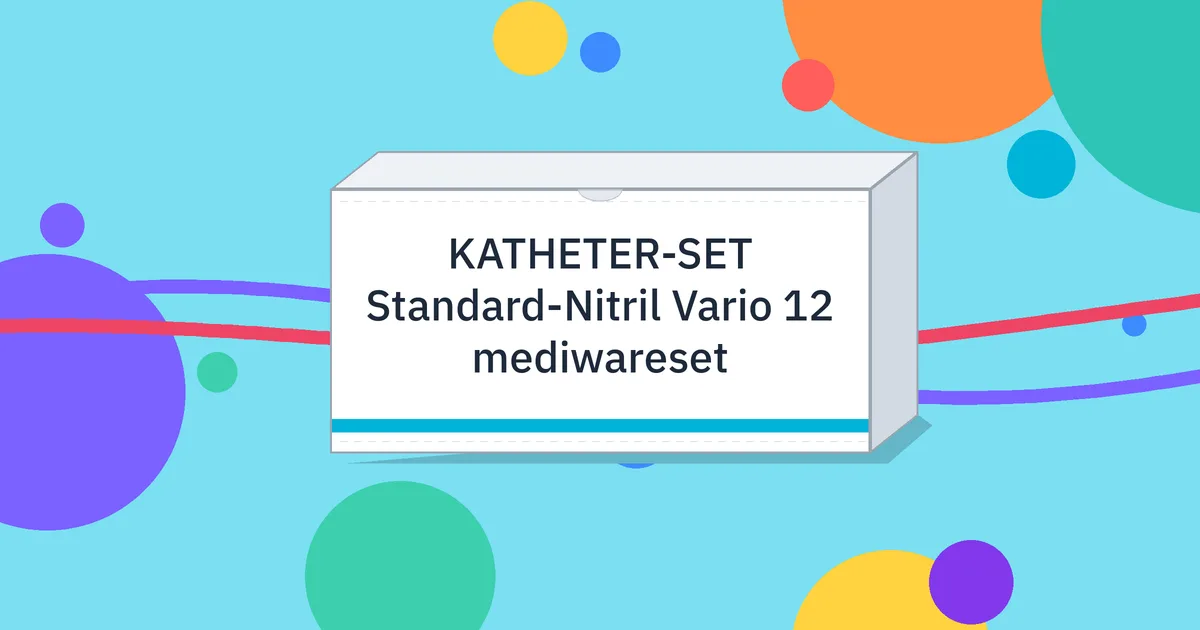 Symbolbild: Packung mit der Aufschrift KATHETER-SET Standard-Nitril Vario 12 mediwareset (PZN 19470808) – Verfügbarkeit und Bezug in Apotheken in Frankfurt am Main