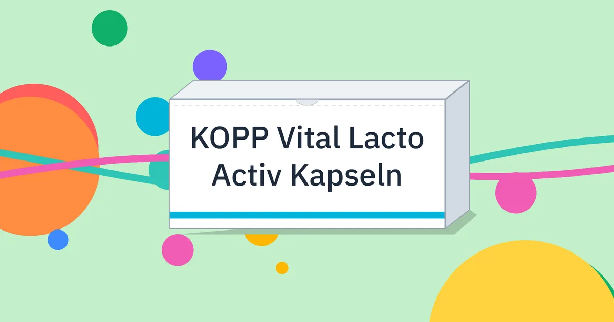 Symbolbild: Packung mit der Aufschrift KOPP Vital Lacto Activ Kapseln (PZN 18811035) – Verfügbarkeit und Bezug in Apotheken in Frankfurt am Main