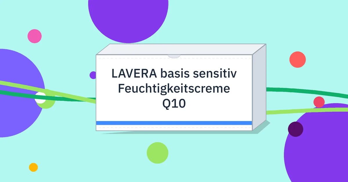Symbolbild: Packung mit der Aufschrift LAVERA basis sensitiv Feuchtigkeitscreme Q10 (PZN 17828016) – Verfügbarkeit und Bezug in Apotheken in Frankfurt am Main