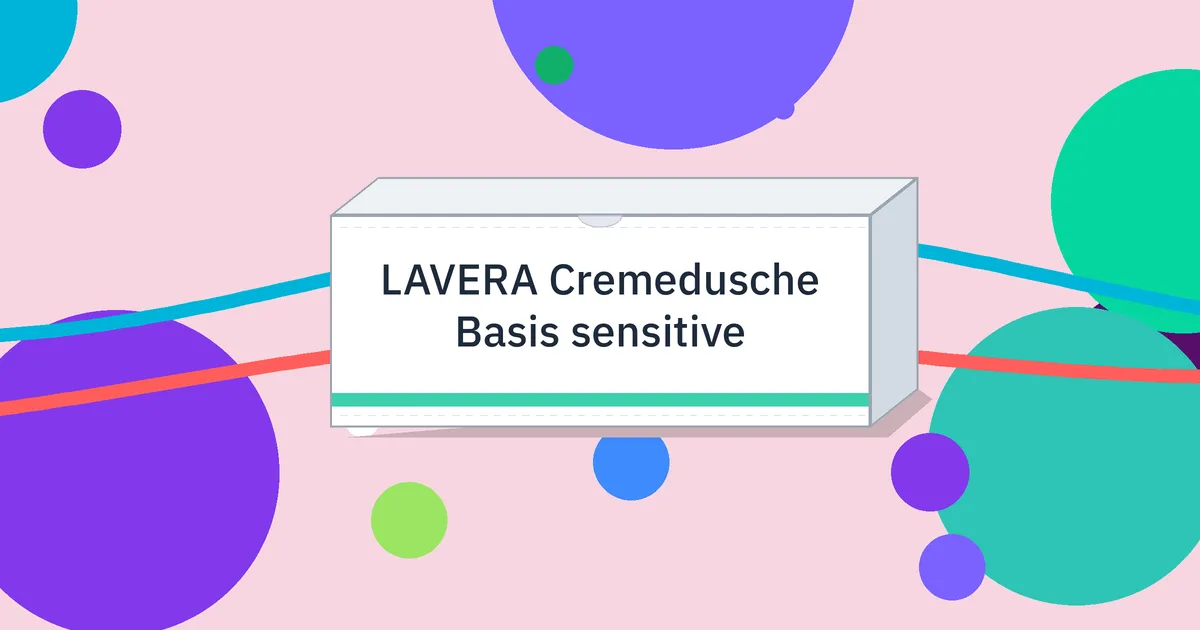 Symbolbild: Packung mit der Aufschrift LAVERA Cremedusche Basis sensitive (PZN 20096479) – Verfügbarkeit und Bezug in Apotheken in Frankfurt am Main