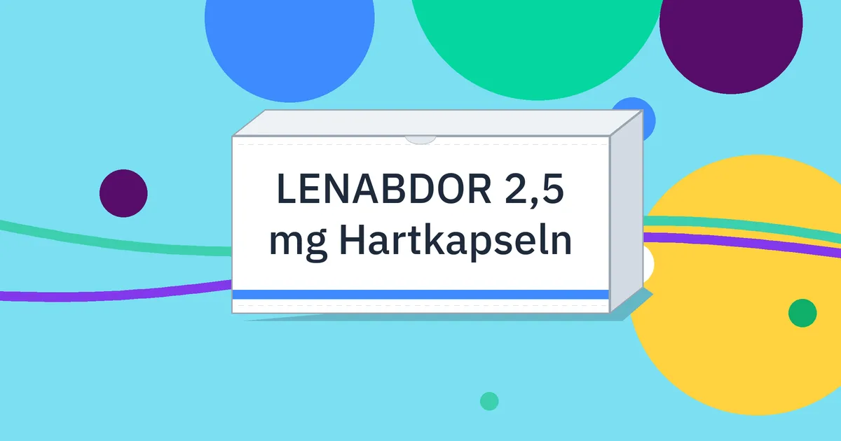 Symbolbild: Packung mit der Aufschrift LENABDOR 2,5 mg Hartkapseln (PZN 17934209) – Verfügbarkeit und Bezug in Apotheken in Frankfurt am Main