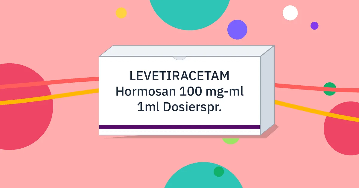 Symbolbild: Packung mit der Aufschrift LEVETIRACETAM Hormosan 100 mg-ml 1ml Dosierspr. (PZN 12569107) – Verfügbarkeit und Bezug in Apotheken in Frankfurt am Main