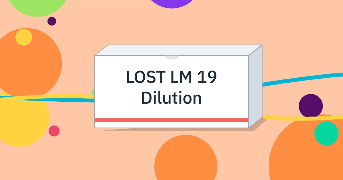 Symbolbild: Packung mit der Aufschrift LOST LM 19 Dilution (PZN 13536274) – Verfügbarkeit und Bezug in Apotheken in Frankfurt am Main