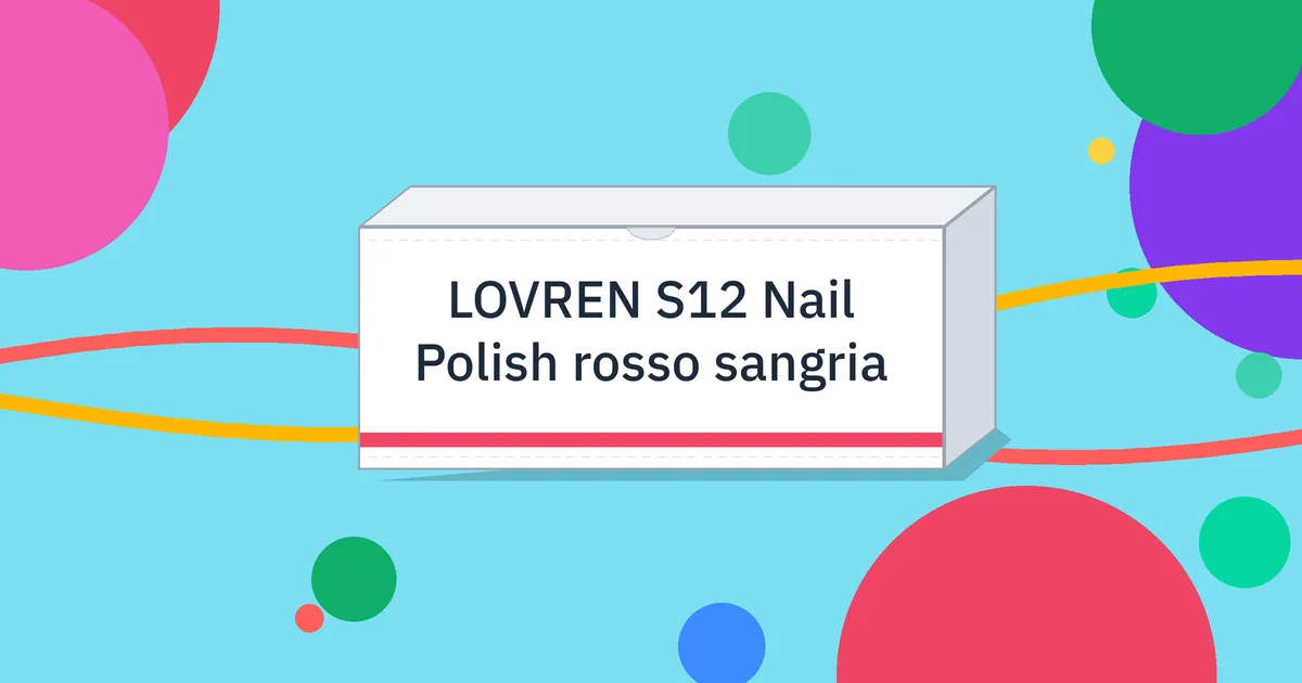 Symbolbild: Packung mit der Aufschrift LOVREN S12 Nail Polish rosso sangria (PZN 20030380) – Verfügbarkeit und Bezug in Apotheken in Frankfurt am Main