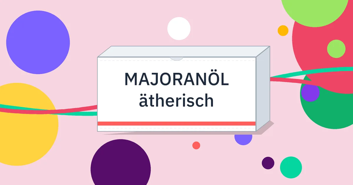 Symbolbild: Packung mit der Aufschrift MAJORANÖL ätherisch (PZN 18005133) – Verfügbarkeit und Bezug in Apotheken in Frankfurt am Main