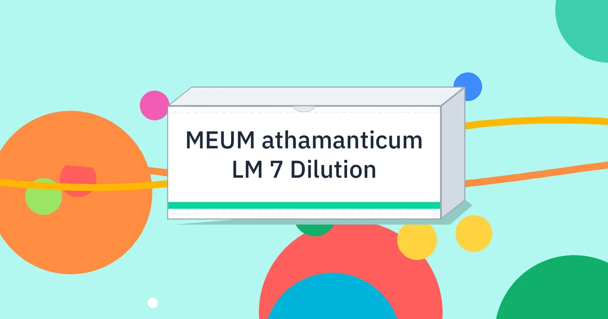 Symbolbild: Packung mit der Aufschrift MEUM athamanticum LM 7 Dilution (PZN 13607413) – Verfügbarkeit und Bezug in Apotheken in Frankfurt am Main