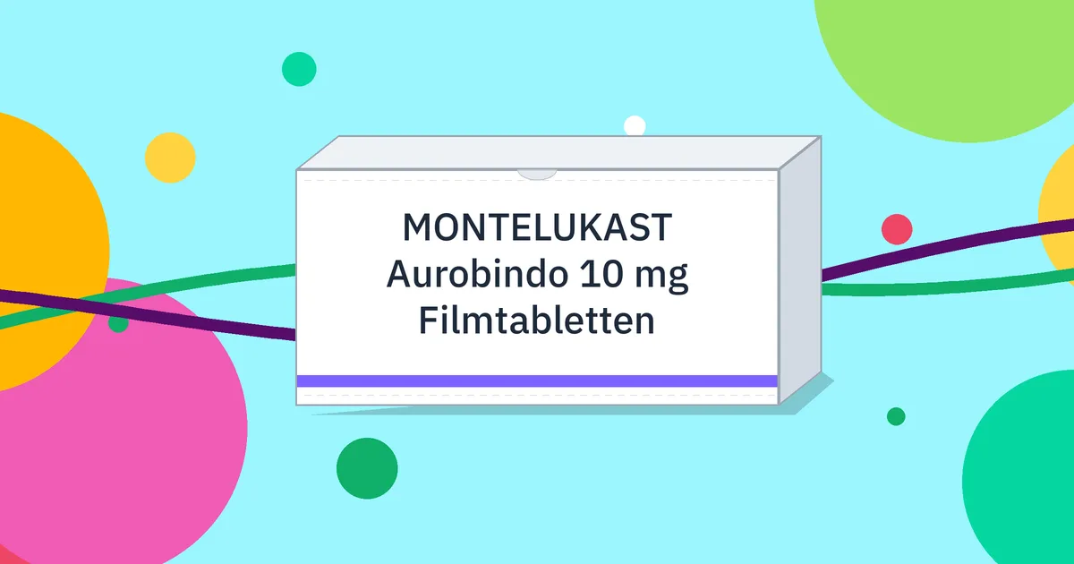 Symbolbild: Packung mit der Aufschrift MONTELUKAST Aurobindo 10 mg Filmtabletten (PZN 18010499) – Verfügbarkeit und Bezug in Apotheken in Frankfurt am Main