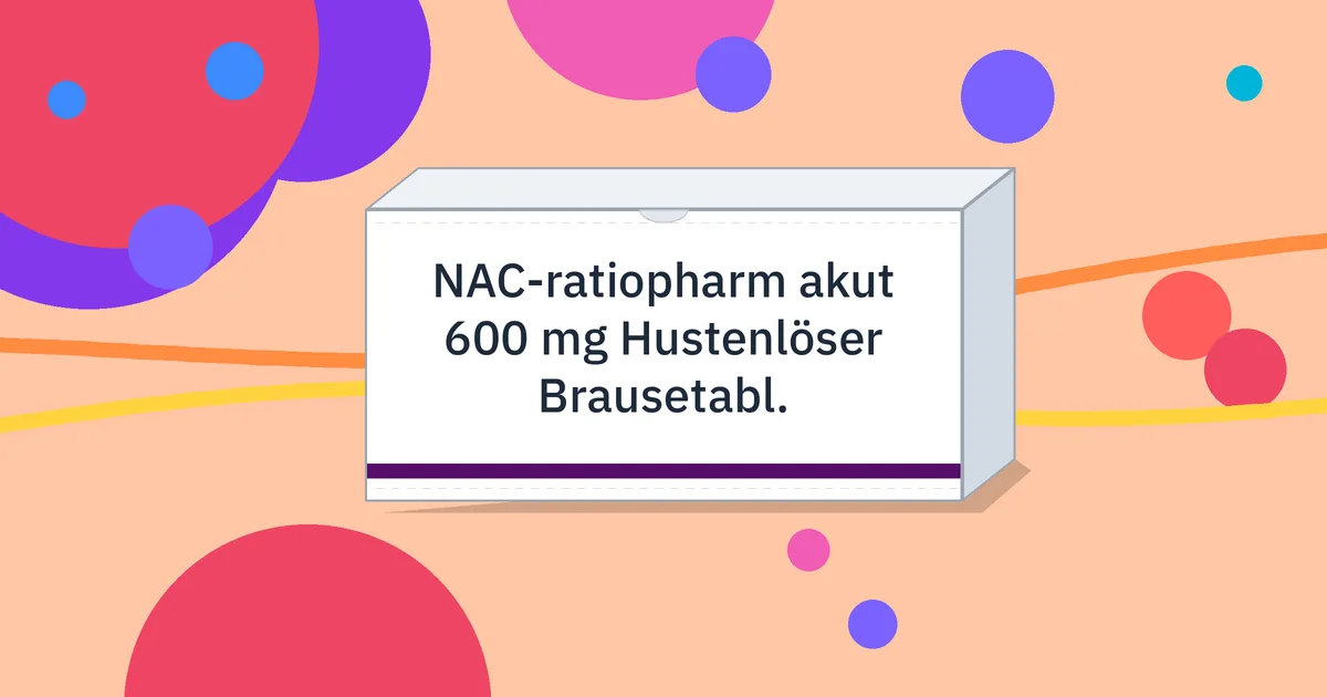 Symbolbild: Packung mit der Aufschrift NAC-ratiopharm akut 600 mg Hustenlöser Brausetabl. (PZN 06322992) – Verfügbarkeit und Bezug in Apotheken in Frankfurt am Main