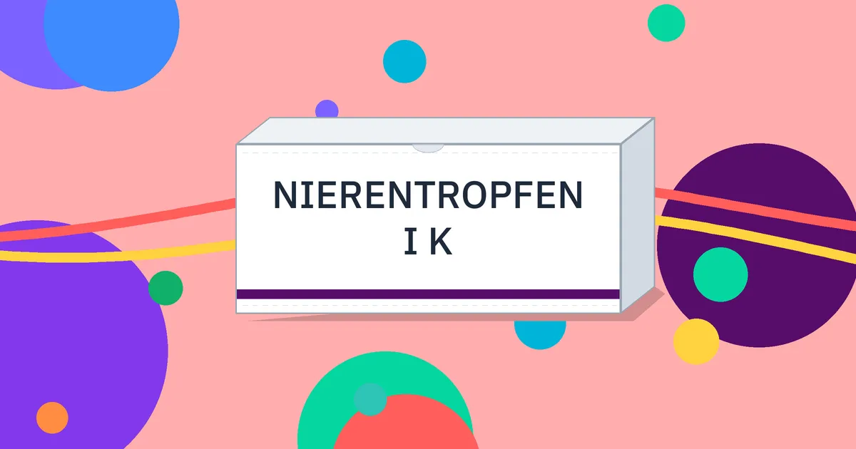Symbolbild: Packung mit der Aufschrift NIERENTROPFEN I K (PZN 06159500) – Verfügbarkeit und Bezug in Apotheken in Frankfurt am Main