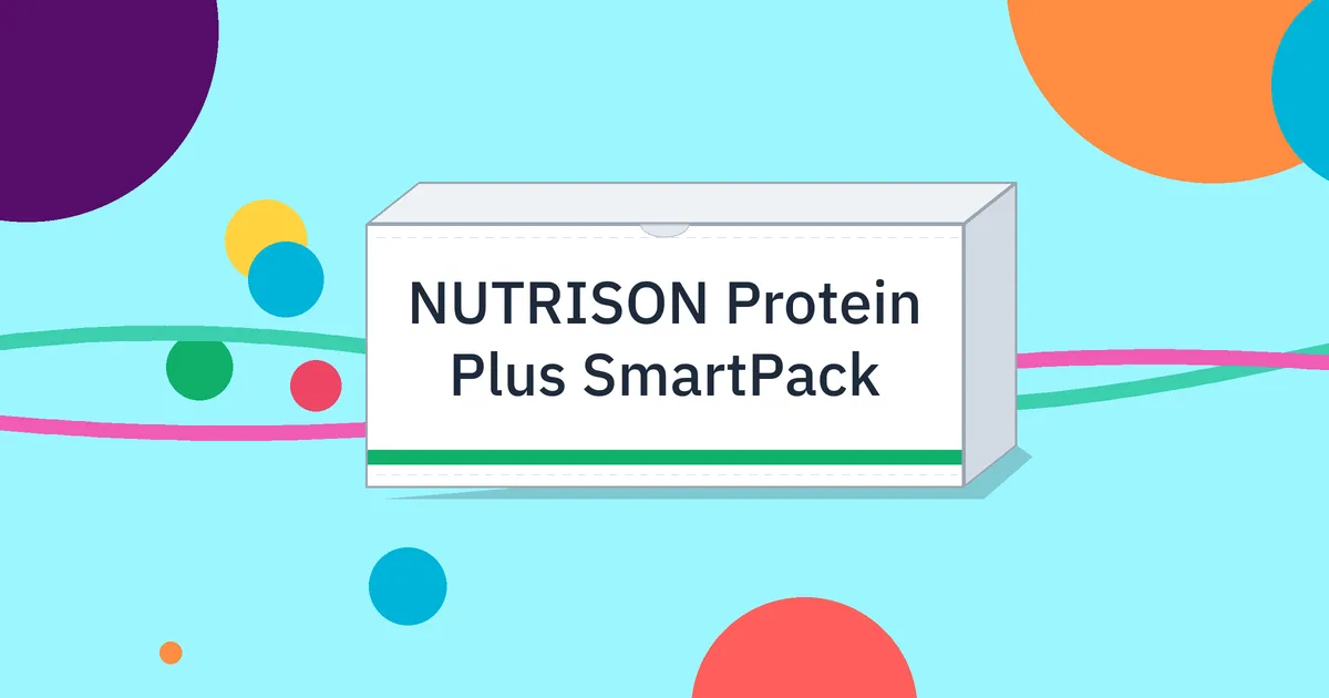 Symbolbild: Packung mit der Aufschrift NUTRISON Protein Plus SmartPack (PZN 14132432) – Verfügbarkeit und Bezug in Apotheken in Frankfurt am Main