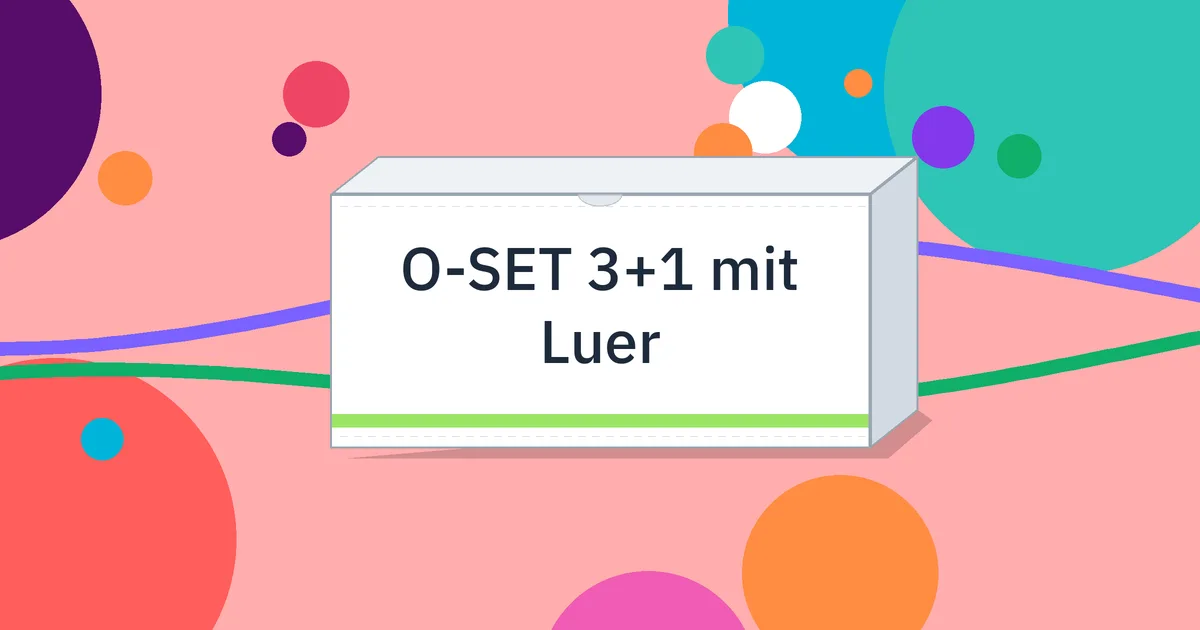 Symbolbild: Packung mit der Aufschrift O-SET 3+1 mit Luer (PZN 19987049) – Verfügbarkeit und Bezug in Apotheken in Frankfurt am Main