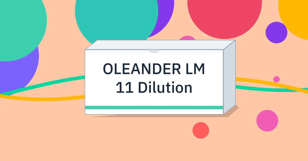 Symbolbild: Packung mit der Aufschrift OLEANDER LM 11 Dilution (PZN 12971192) – Verfügbarkeit und Bezug in Apotheken in Frankfurt am Main