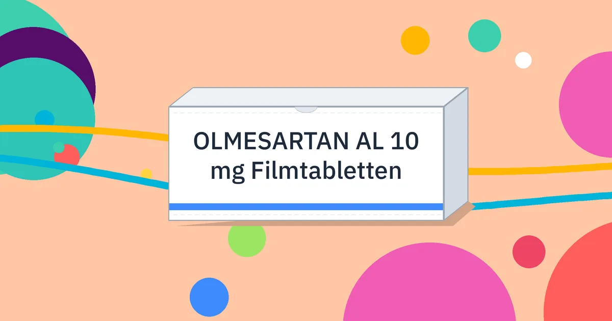 Symbolbild: Packung mit der Aufschrift OLMESARTAN AL 10 mg Filmtabletten (PZN 12571995) – Verfügbarkeit und Bezug in Apotheken in Frankfurt am Main