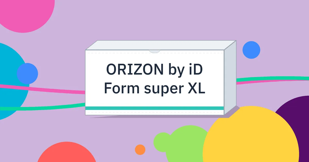 Symbolbild: Packung mit der Aufschrift ORIZON by iD Form super XL (PZN 17996848) – Verfügbarkeit und Bezug in Apotheken in Frankfurt am Main