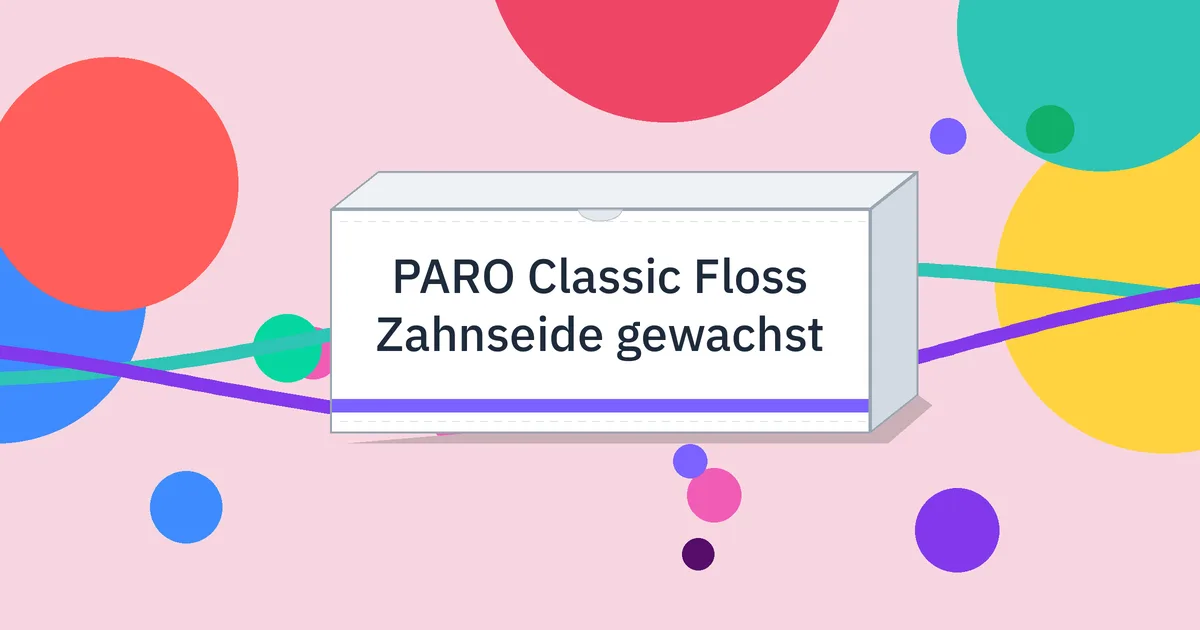 Symbolbild: Packung mit der Aufschrift PARO Classic Floss Zahnseide gewachst (PZN 12552839) – Verfügbarkeit und Bezug in Apotheken in Frankfurt am Main