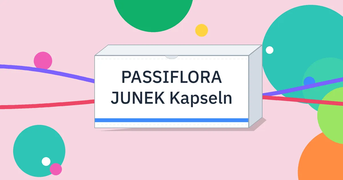 Symbolbild: Packung mit der Aufschrift PASSIFLORA JUNEK Kapseln (PZN 01091306) – Verfügbarkeit und Bezug in Apotheken in Frankfurt am Main