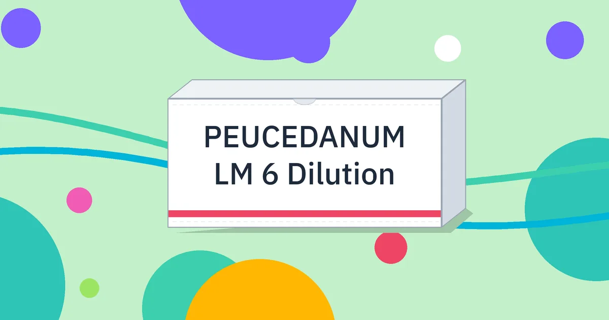 Symbolbild: Packung mit der Aufschrift PEUCEDANUM LM 6 Dilution (PZN 13636403) – Verfügbarkeit und Bezug in Apotheken in Frankfurt am Main