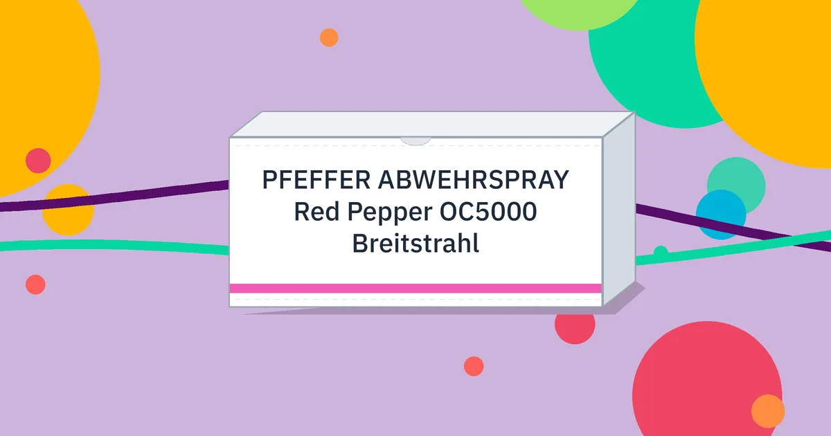 Symbolbild: Packung mit der Aufschrift PFEFFER ABWEHRSPRAY Red Pepper OC5000 Breitstrahl (PZN 12386677) – Verfügbarkeit und Bezug in Apotheken in Frankfurt am Main
