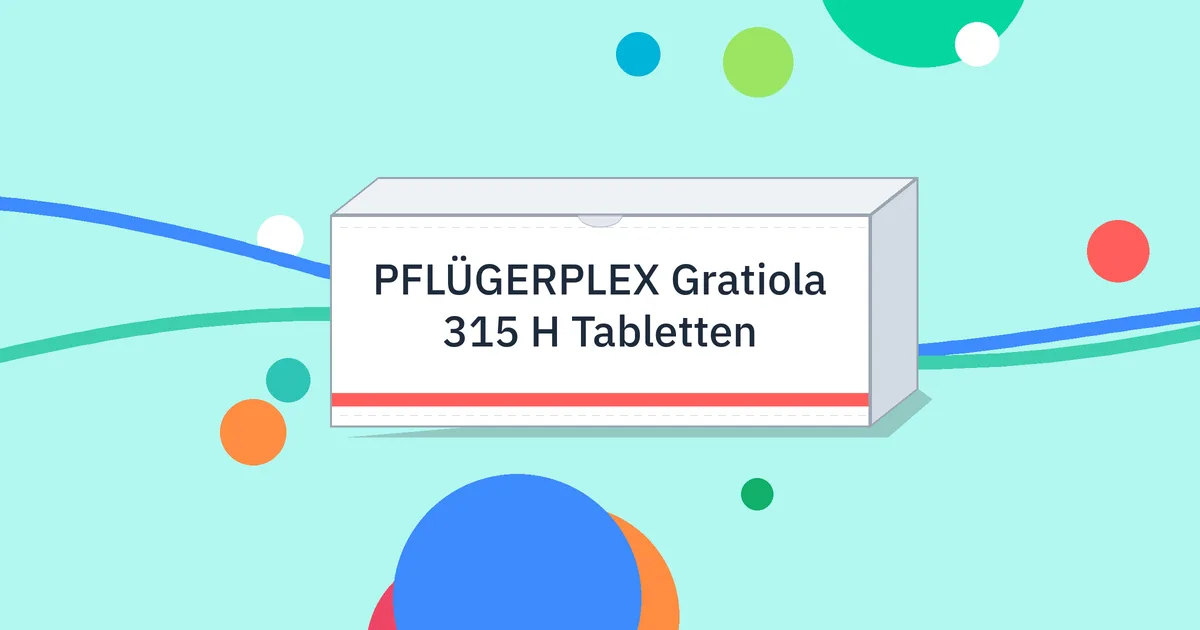 Symbolbild: Packung mit der Aufschrift PFLÜGERPLEX Gratiola 315 H Tabletten (PZN 00576734) – Verfügbarkeit und Bezug in Apotheken in Frankfurt am Main