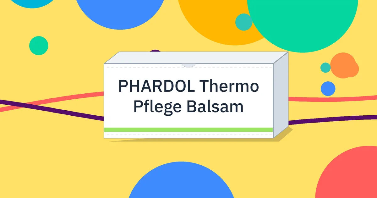 Symbolbild: Packung mit der Aufschrift PHARDOL Thermo Pflege Balsam (PZN 03245110) – Verfügbarkeit und Bezug in Apotheken in Frankfurt am Main