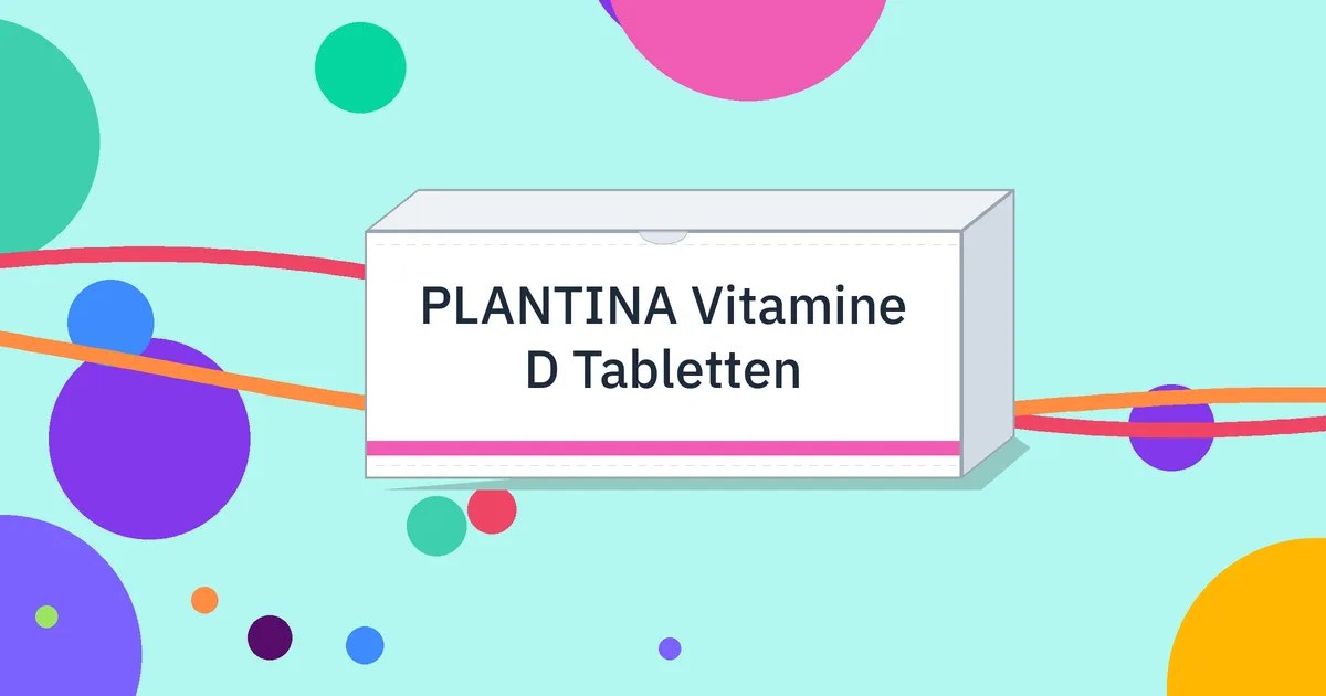 Symbolbild: Packung mit der Aufschrift PLANTINA Vitamine D Tabletten (PZN 19233557) – Verfügbarkeit und Bezug in Apotheken in Frankfurt am Main