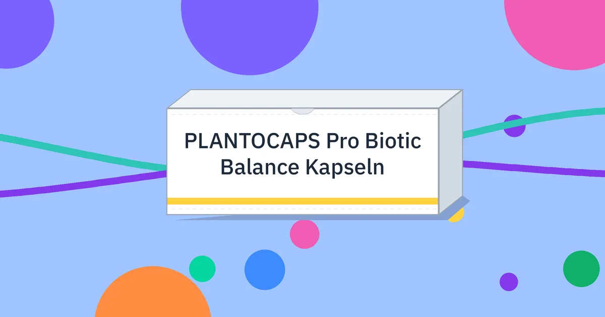Symbolbild: Packung mit der Aufschrift PLANTOCAPS Pro Biotic Balance Kapseln (PZN 20943761) – Verfügbarkeit und Bezug in Apotheken in Frankfurt am Main