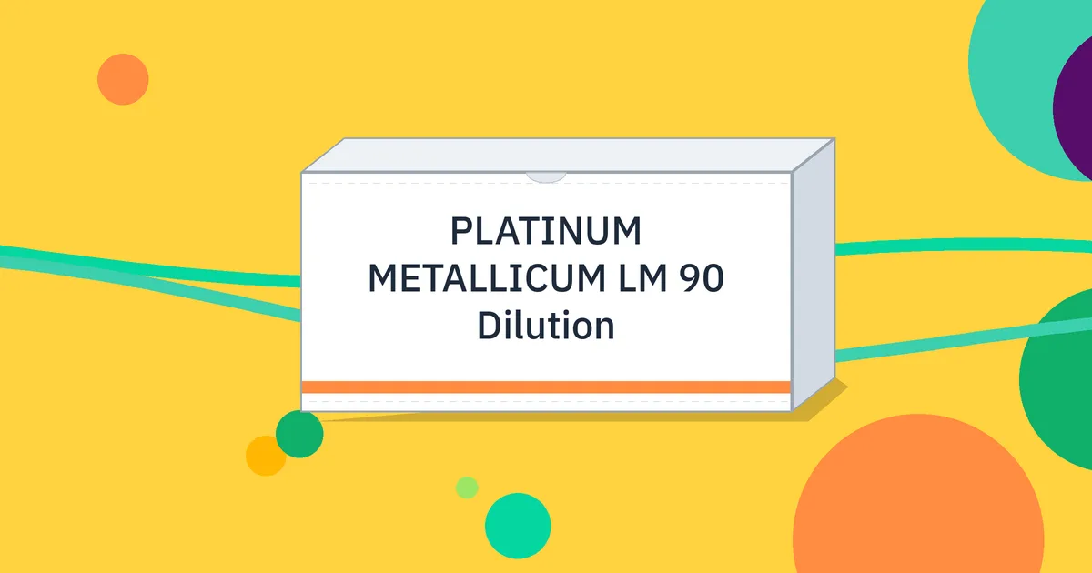 Symbolbild: Packung mit der Aufschrift PLATINUM METALLICUM LM 90 Dilution (PZN 13038613) – Verfügbarkeit und Bezug in Apotheken in Frankfurt am Main
