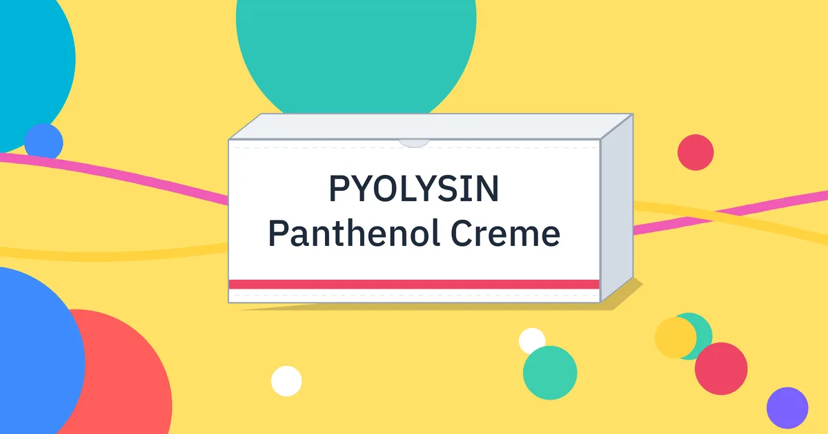 Symbolbild: Packung mit der Aufschrift PYOLYSIN Panthenol Creme (PZN 20176764) – Verfügbarkeit und Bezug in Apotheken in Frankfurt am Main