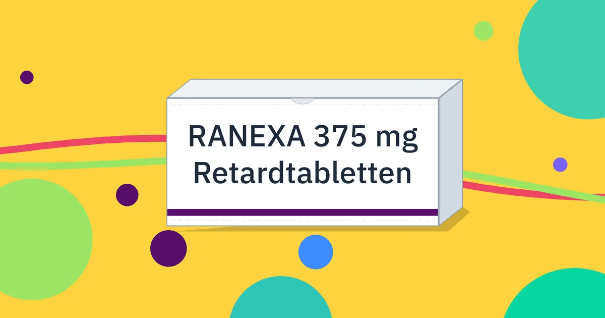 Symbolbild: Packung mit der Aufschrift RANEXA 375 mg Retardtabletten (PZN 19433983) – Verfügbarkeit und Bezug in Apotheken in Frankfurt am Main
