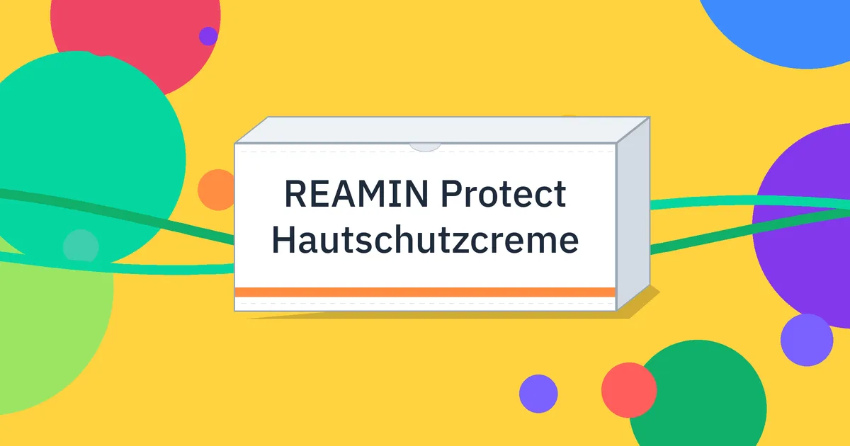 Symbolbild: Packung mit der Aufschrift REAMIN Protect Hautschutzcreme (PZN 19480474) – Verfügbarkeit und Bezug in Apotheken in Frankfurt am Main