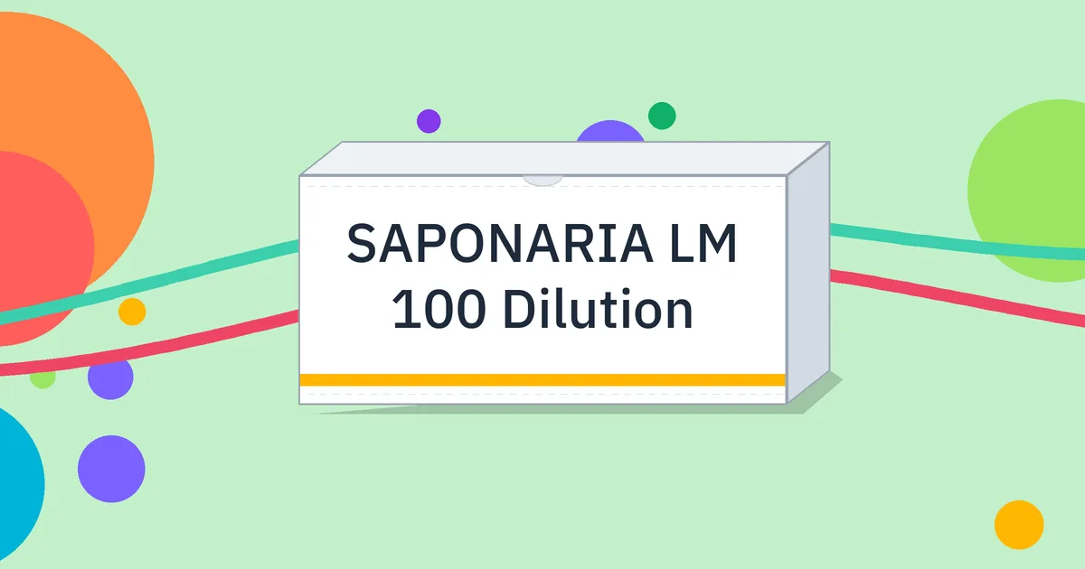 Symbolbild: Packung mit der Aufschrift SAPONARIA LM 100 Dilution (PZN 13686890) – Verfügbarkeit und Bezug in Apotheken in Frankfurt am Main