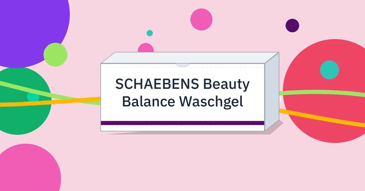 Symbolbild: Packung mit der Aufschrift SCHAEBENS Beauty Balance Waschgel (PZN 19972869) – Verfügbarkeit und Bezug in Apotheken in Frankfurt am Main