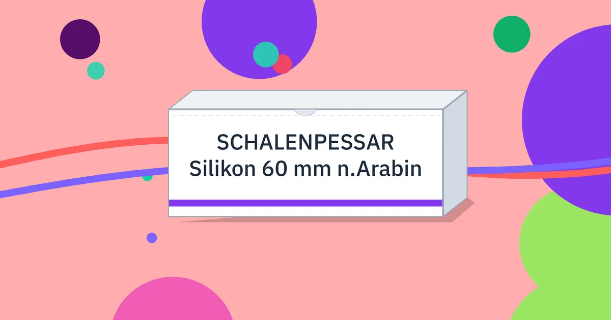 Symbolbild: Packung mit der Aufschrift SCHALENPESSAR Silikon 60 mm n.Arabin (PZN 00241643) – Verfügbarkeit und Bezug in Apotheken in Frankfurt am Main