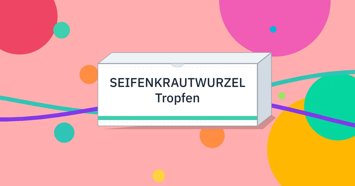 Symbolbild: Packung mit der Aufschrift SEIFENKRAUTWURZEL Tropfen (PZN 18439742) – Verfügbarkeit und Bezug in Apotheken in Frankfurt am Main