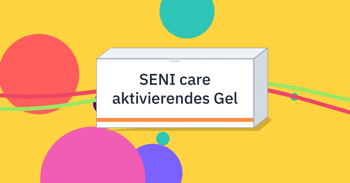 Symbolbild: Packung mit der Aufschrift SENI care aktivierendes Gel (PZN 00181728) – Verfügbarkeit und Bezug in Apotheken in Frankfurt am Main