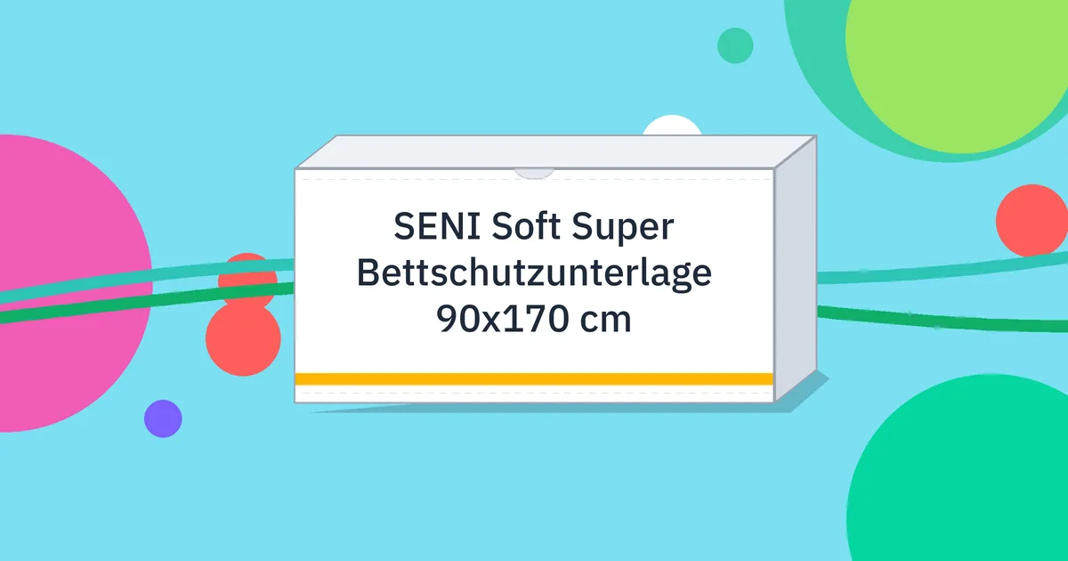 Symbolbild: Packung mit der Aufschrift SENI Soft Super Bettschutzunterlage 90x170 cm (PZN 13598619) – Verfügbarkeit und Bezug in Apotheken in Frankfurt am Main