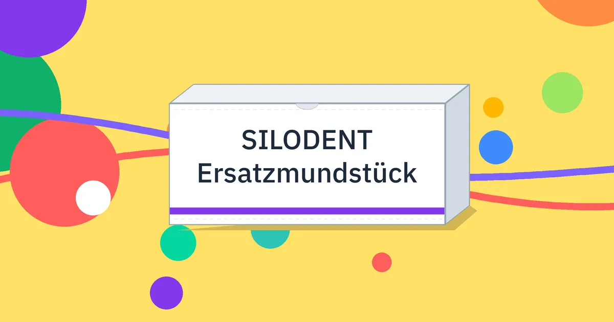 Symbolbild: Packung mit der Aufschrift SILODENT Ersatzmundstück (PZN 16667806) – Verfügbarkeit und Bezug in Apotheken in Frankfurt am Main