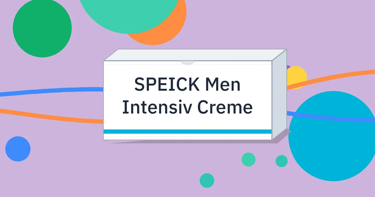 Symbolbild: Packung mit der Aufschrift SPEICK Men Intensiv Creme (PZN 10826913) – Verfügbarkeit und Bezug in Apotheken in Frankfurt am Main
