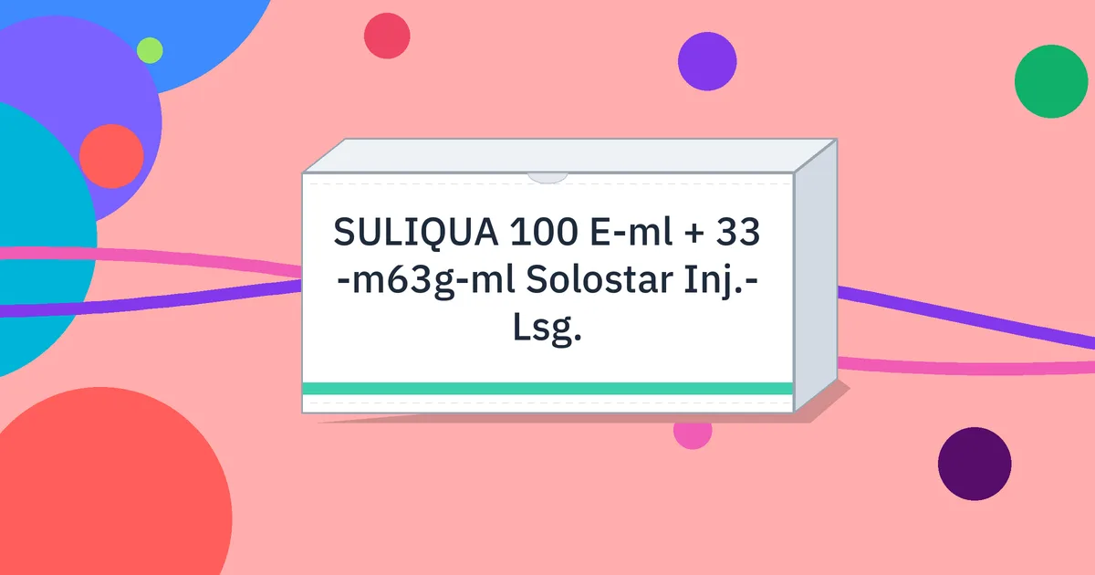 Symbolbild: Packung mit der Aufschrift SULIQUA 100 E-ml + 33 -m63g-ml Solostar Inj.-Lsg. (PZN 14239986) – Verfügbarkeit und Bezug in Apotheken in Frankfurt am Main