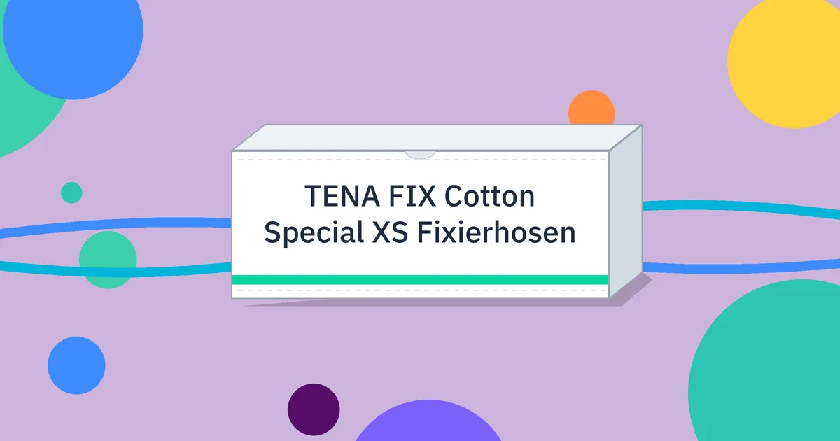 Symbolbild: Packung mit der Aufschrift TENA FIX Cotton Special XS Fixierhosen (PZN 13907836) – Verfügbarkeit und Bezug in Apotheken in Frankfurt am Main