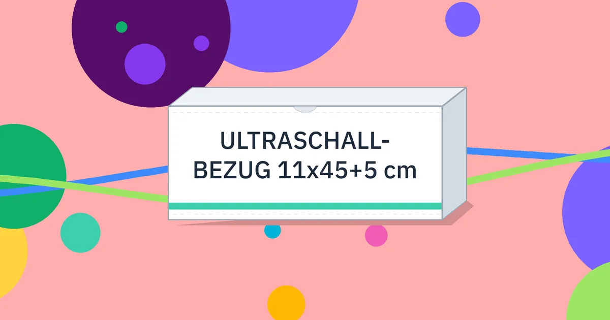 Symbolbild: Packung mit der Aufschrift ULTRASCHALL-BEZUG 11x45+5 cm (PZN 07598489) – Verfügbarkeit und Bezug in Apotheken in Frankfurt am Main