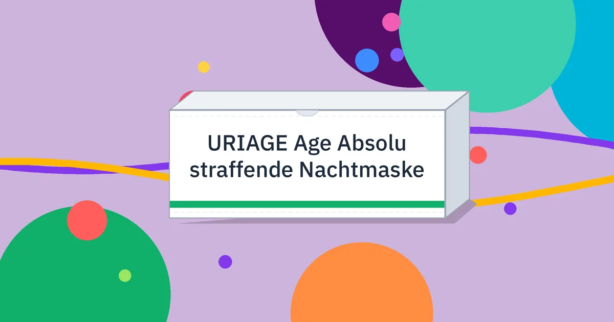 Symbolbild: Packung mit der Aufschrift URIAGE Age Absolu straffende Nachtmaske (PZN 18193198) – Verfügbarkeit und Bezug in Apotheken in Frankfurt am Main