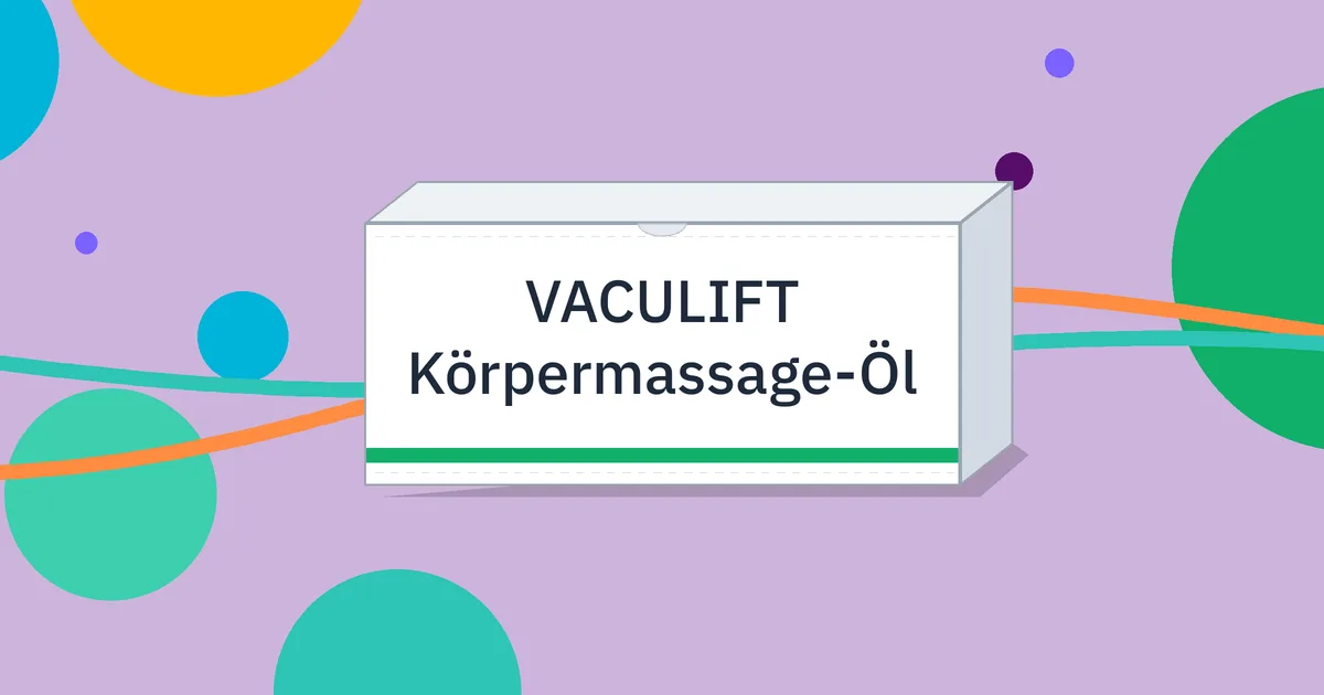 Symbolbild: Packung mit der Aufschrift VACULIFT Körpermassage-Öl (PZN 01683610) – Verfügbarkeit und Bezug in Apotheken in Frankfurt am Main