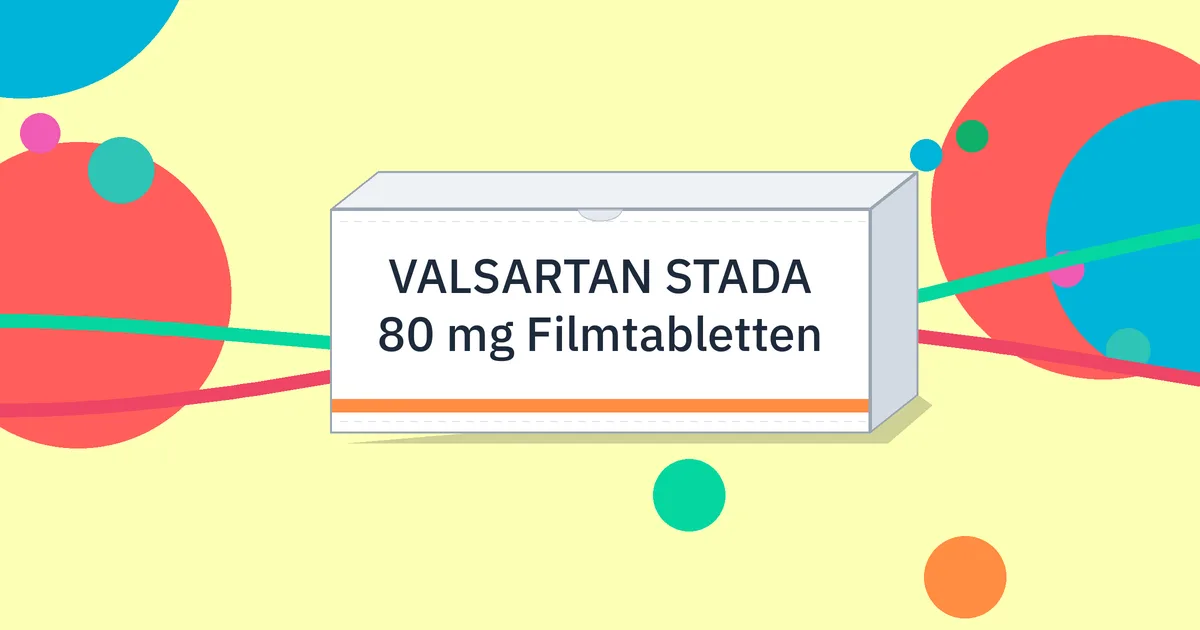 Symbolbild: Packung mit der Aufschrift VALSARTAN STADA 80 mg Filmtabletten (PZN 07778257) – Verfügbarkeit und Bezug in Apotheken in Frankfurt am Main