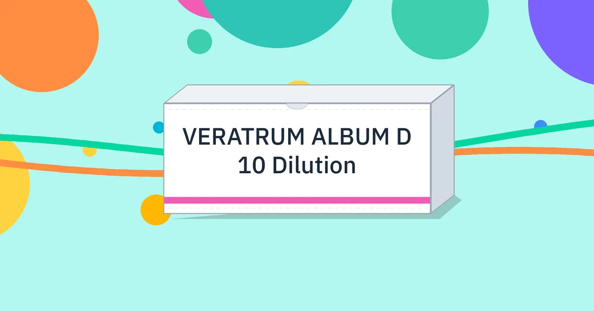 Symbolbild: Packung mit der Aufschrift VERATRUM ALBUM D 10 Dilution (PZN 02402872) – Verfügbarkeit und Bezug in Apotheken in Frankfurt am Main