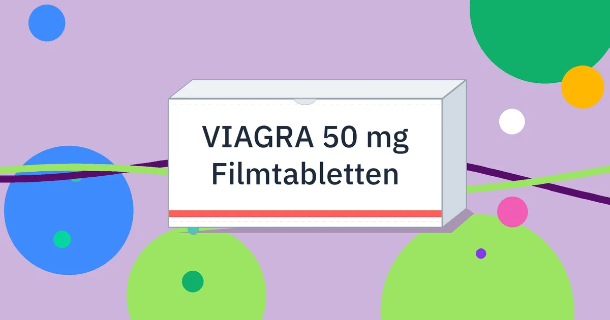 Symbolbild: Packung mit der Aufschrift VIAGRA 50 mg Filmtabletten (PZN 05125060) – Verfügbarkeit und Bezug in Apotheken in Frankfurt am Main