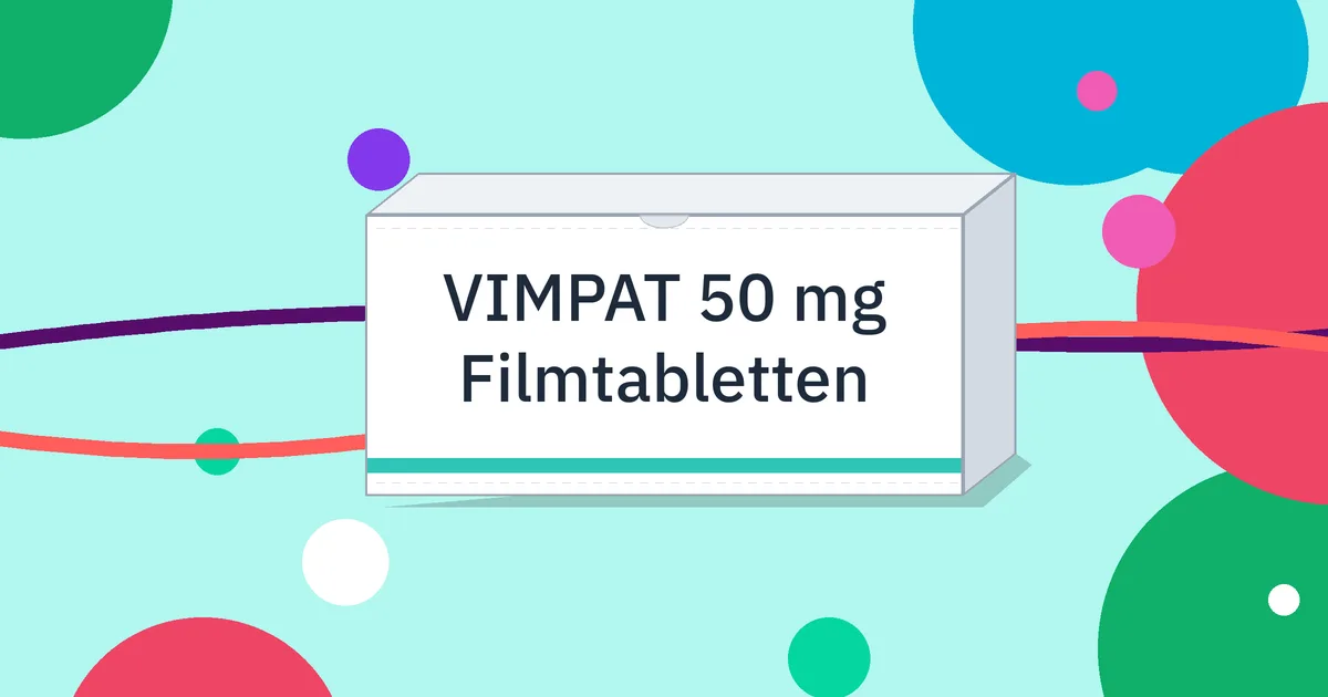 Symbolbild: Packung mit der Aufschrift VIMPAT 50 mg Filmtabletten (PZN 19101206) – Verfügbarkeit und Bezug in Apotheken in Frankfurt am Main