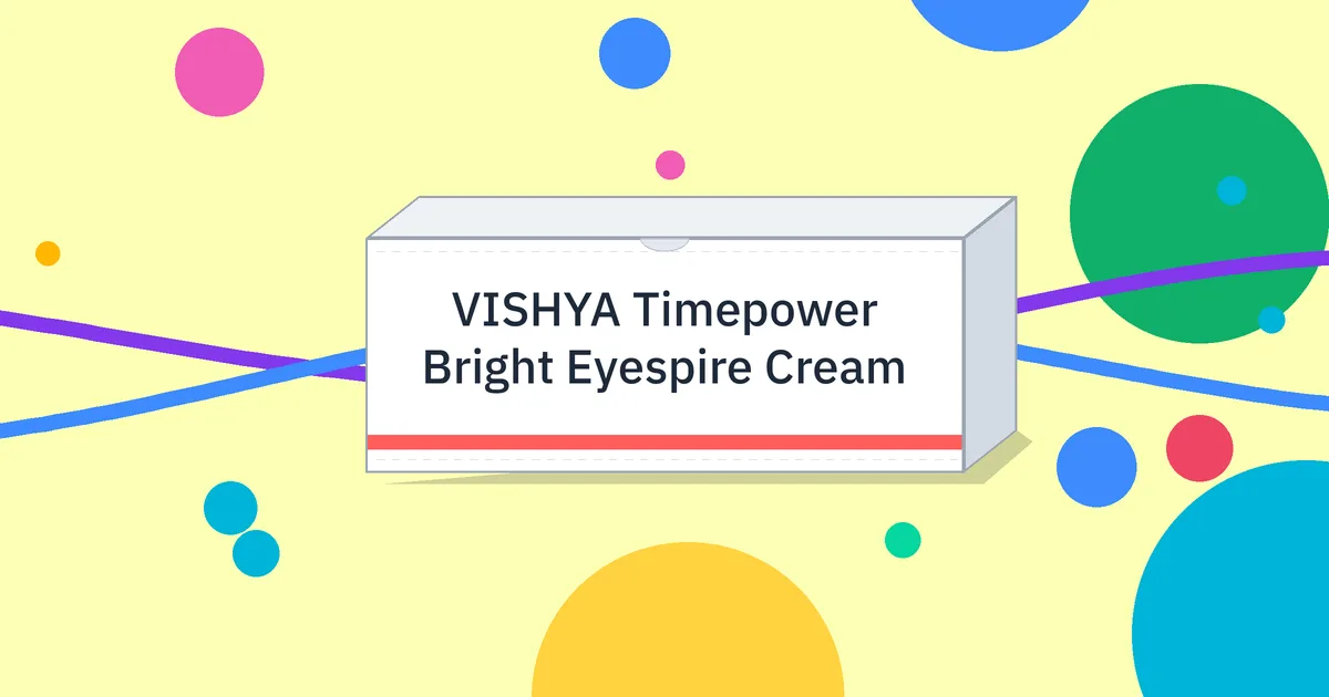 Symbolbild: Packung mit der Aufschrift VISHYA Timepower Bright Eyespire Cream (PZN 19202290) – Verfügbarkeit und Bezug in Apotheken in Frankfurt am Main