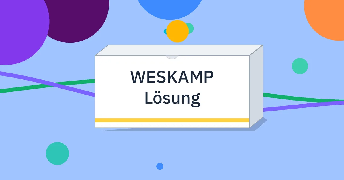 Symbolbild: Packung mit der Aufschrift WESKAMP Lösung (PZN 05023000) – Verfügbarkeit und Bezug in Apotheken in Frankfurt am Main