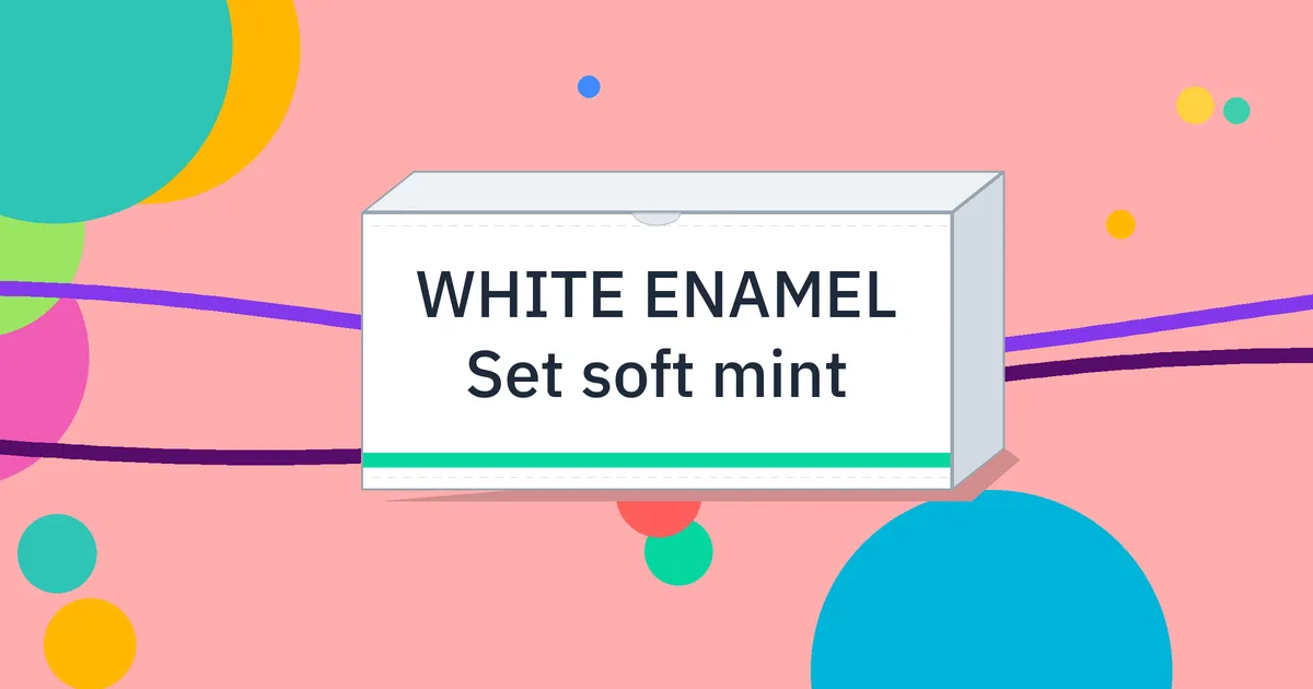 Symbolbild: Packung mit der Aufschrift WHITE ENAMEL Set soft mint (PZN 18137320) – Verfügbarkeit und Bezug in Apotheken in Frankfurt am Main